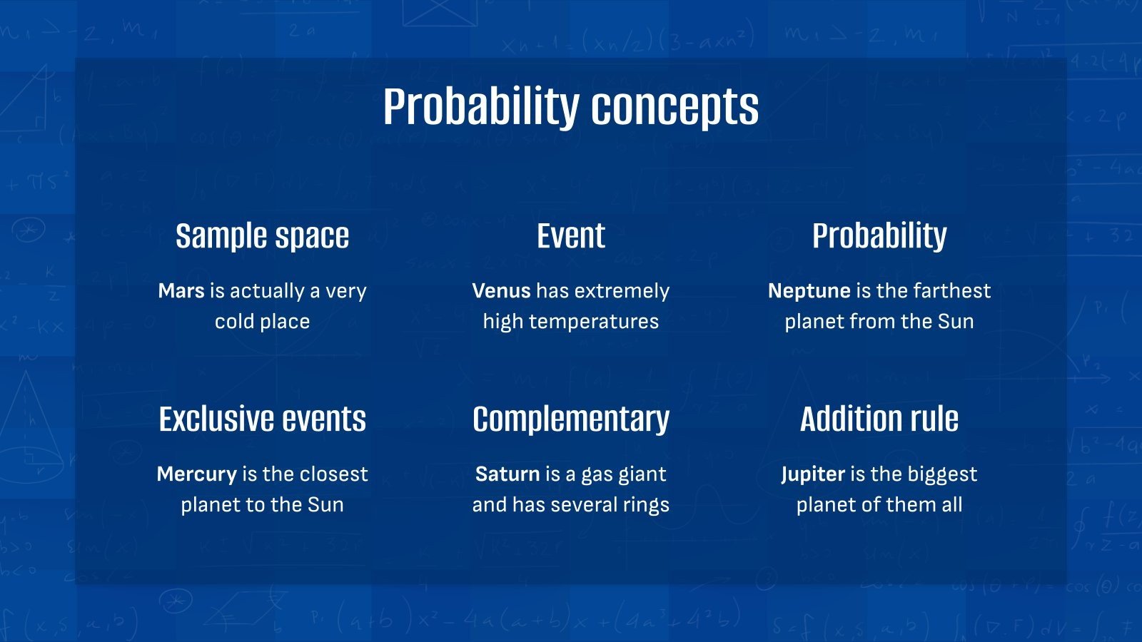 Probability and Statistics - Bachelor of Arts in Mathematics