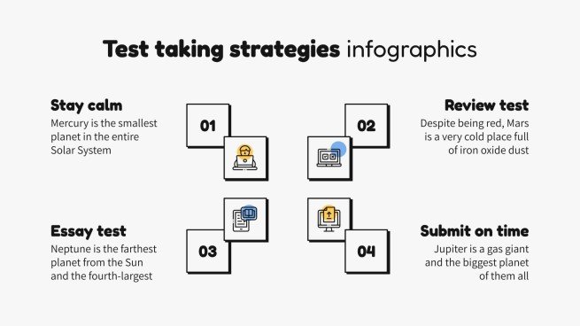 Test Taking Strategies Infographics | Google Slides & PPT