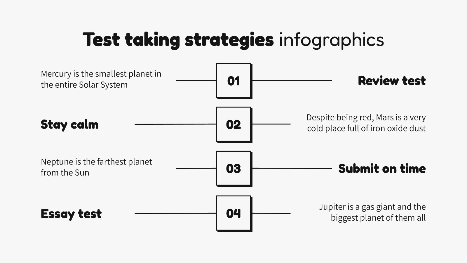 Test Taking Strategies Infographics | Google Slides & PPT
