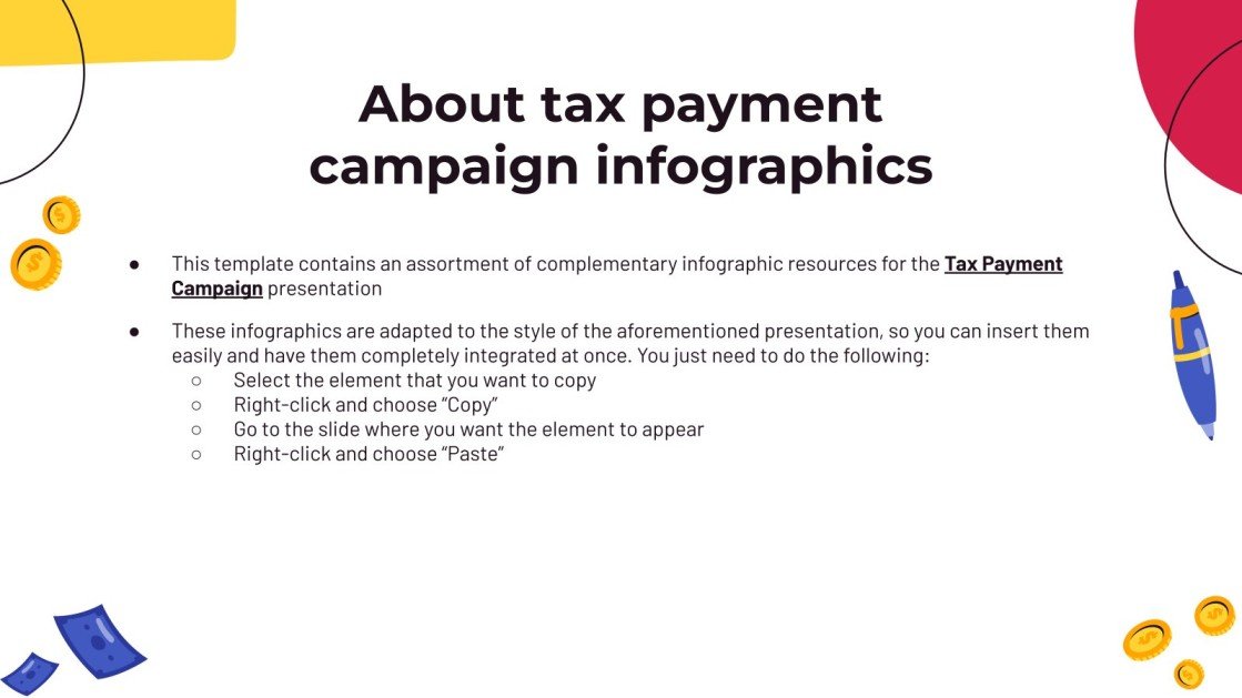 Tax Payment Campaign Infographics | Google Slides & PPT