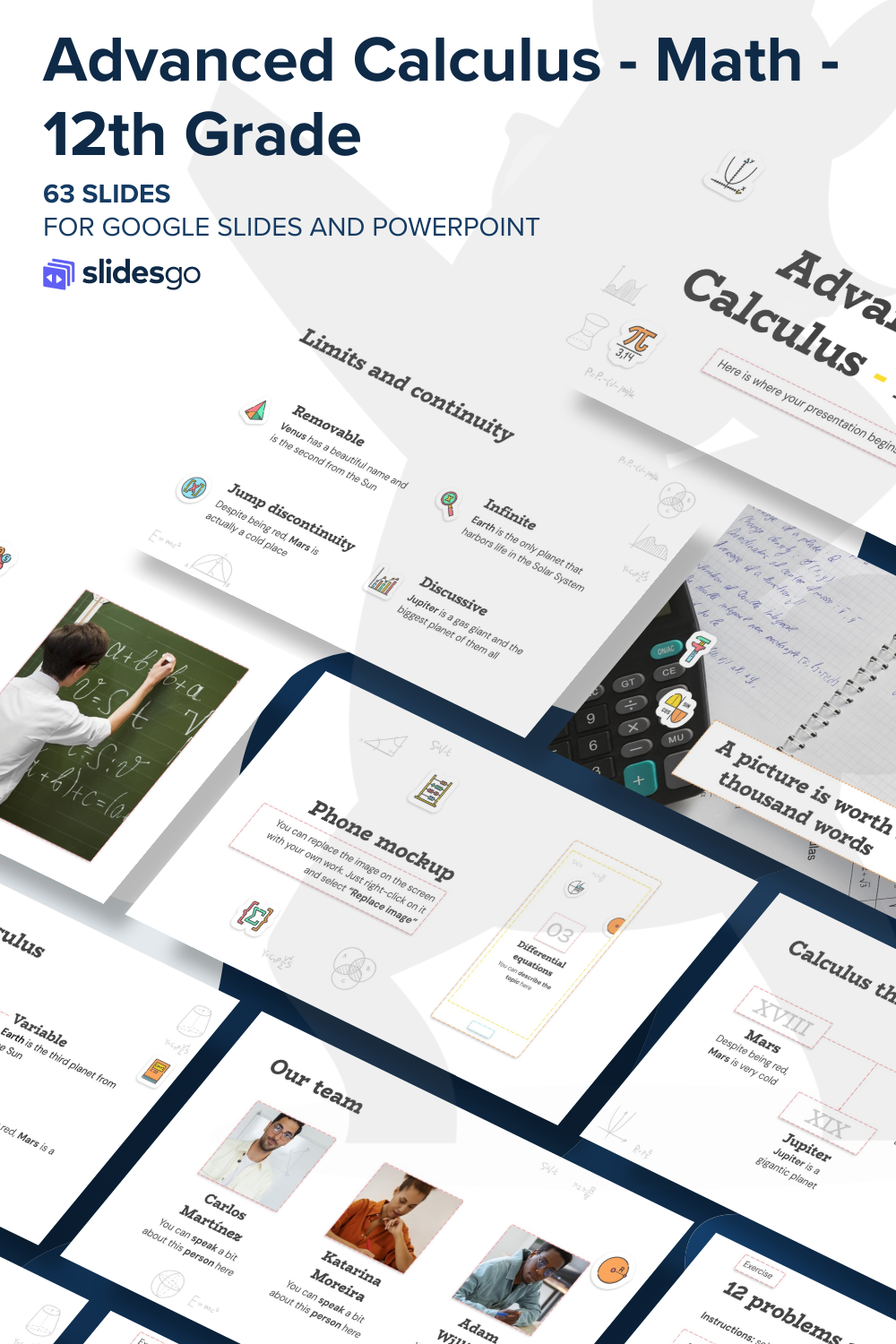 Advanced Calculus - Math - 12th Grade | Google Slides