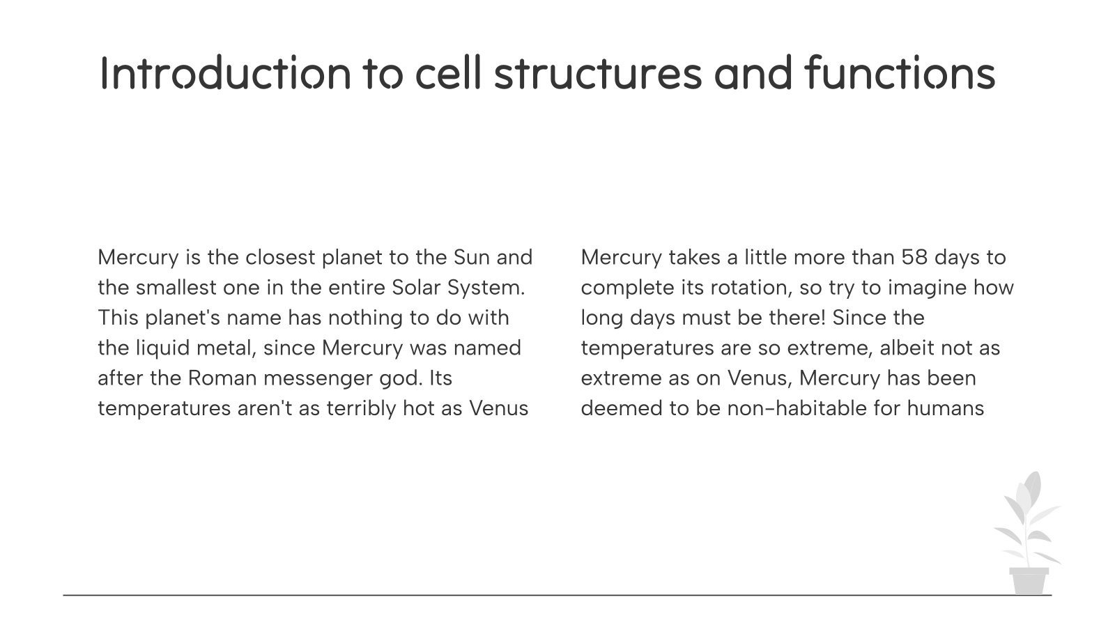 Cell Structure and Function - Science Presentation