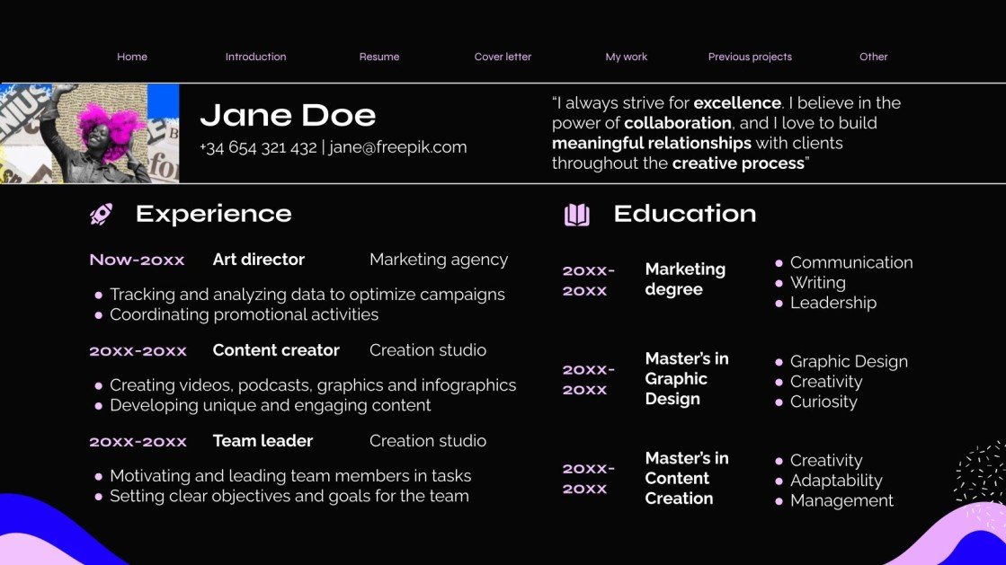 Modern and Interactive Portfolio Presentation