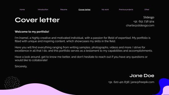Modern and Interactive Portfolio Presentation