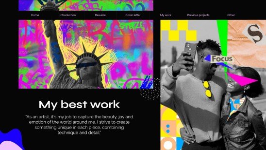 Modern and Interactive Portfolio Presentation