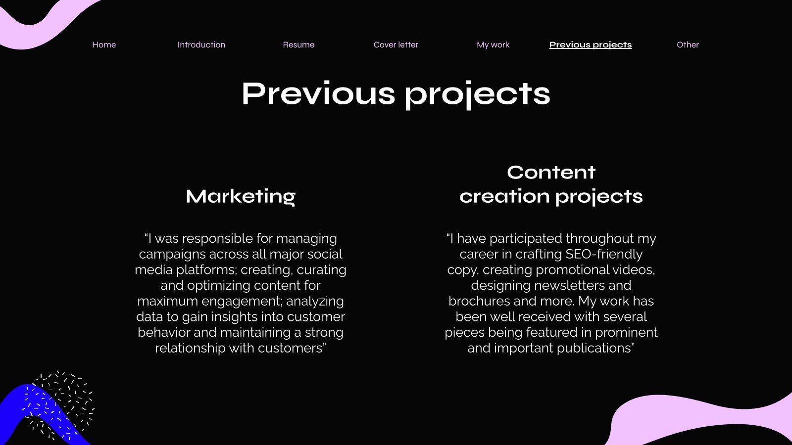 Modern and Interactive Portfolio Presentation