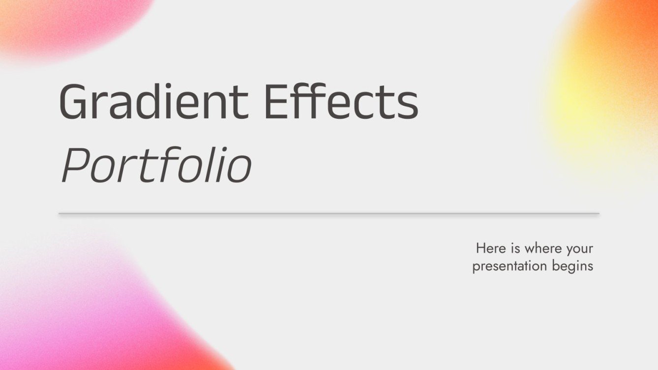 Gradient Effects Portfolio Presentation