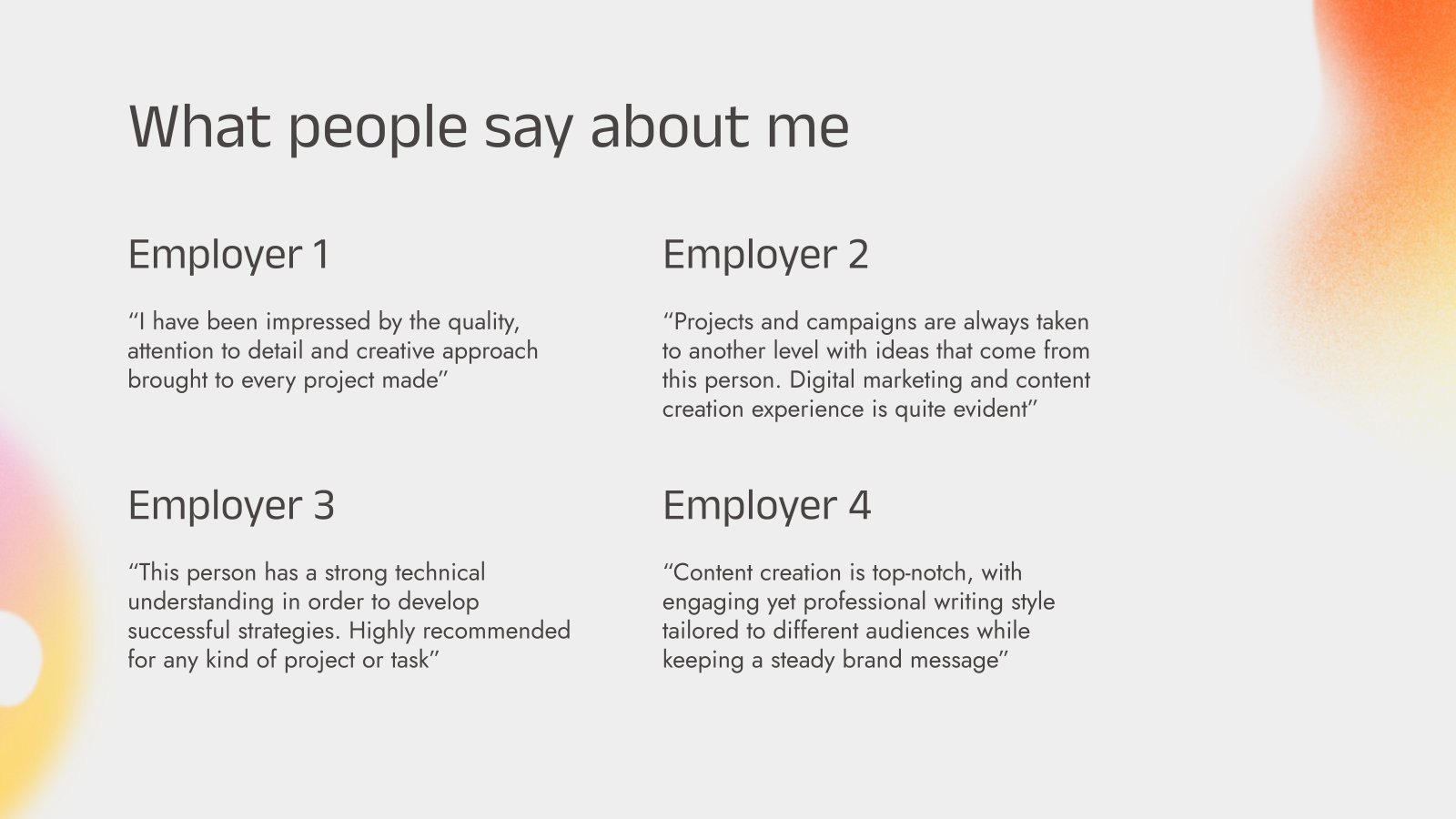 Gradient Effects Portfolio Presentation