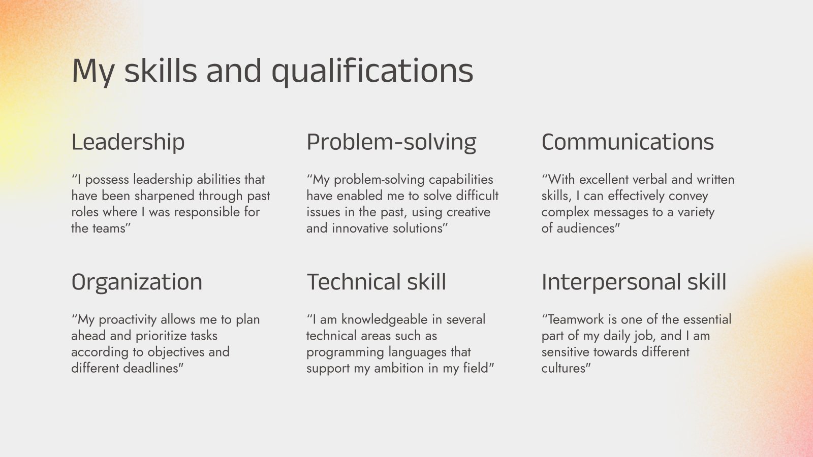 Gradient Effects Portfolio Presentation