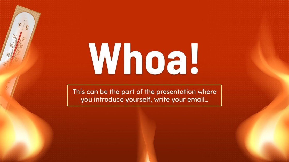 High Temperature Warning | Google Slides e PowerPoint