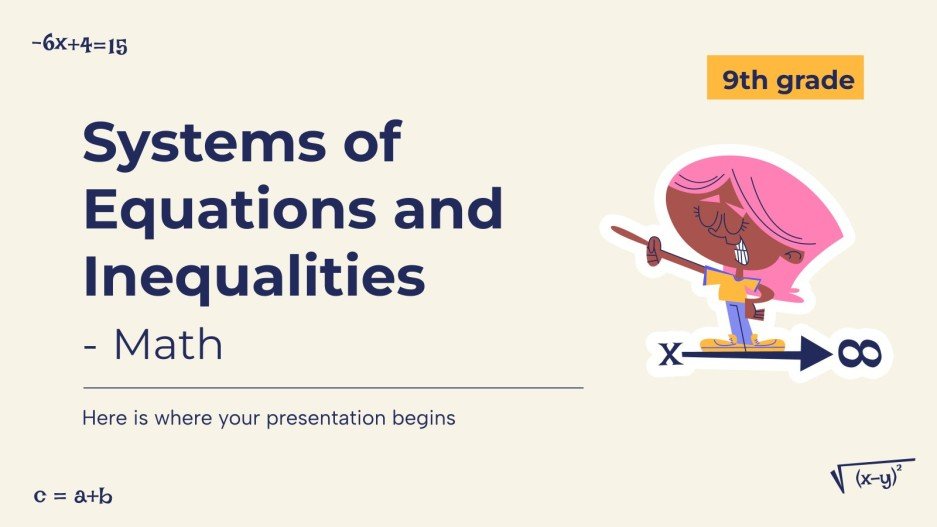 Systems of Equations and Inequalities - Math - 9th Grade