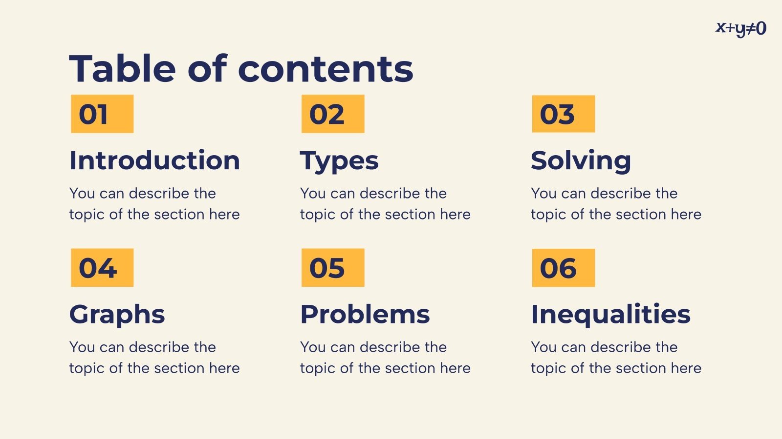 Systems of Equations and Inequalities - Math - 9th Grade