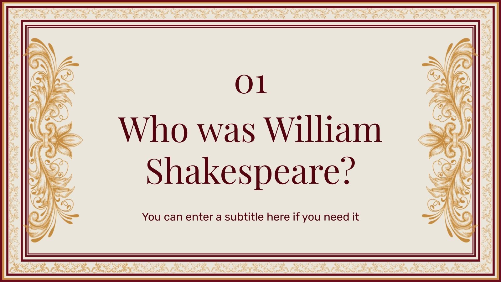 Shakespearean Literature - Language Arts - 10th Grade