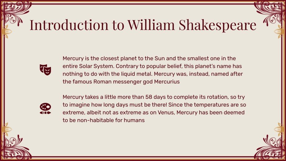 Literatura de Shakespeare - Lengua y literatura - Secundaria