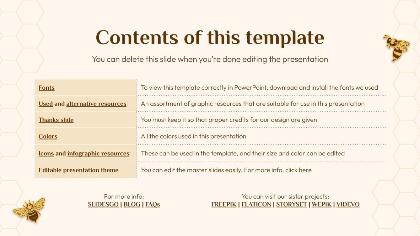 Bee Background Presentation