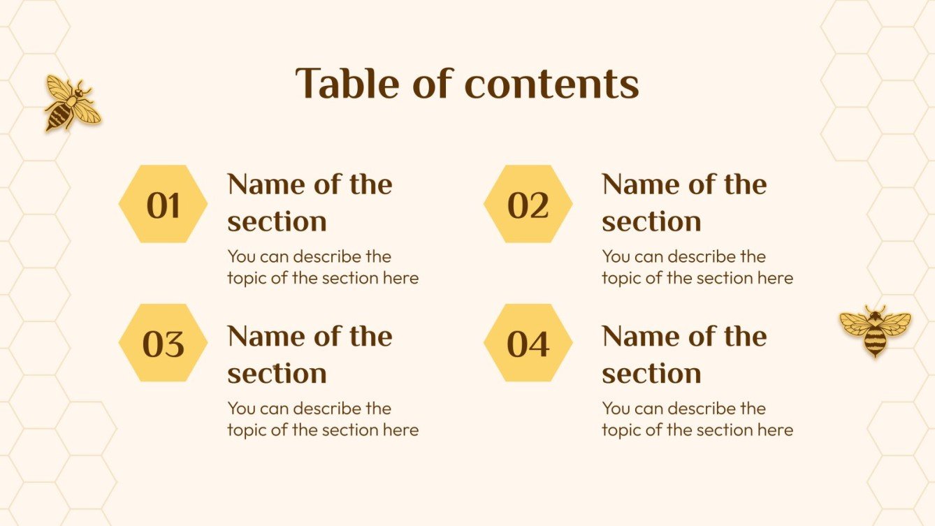 Bee Background Presentation