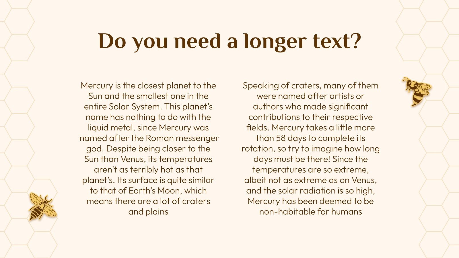 Bee Background Presentation