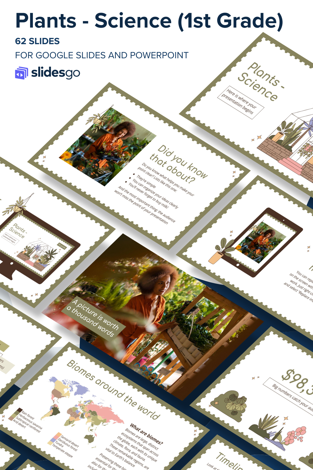 Plants - Science - 1st Grade | Google Slides & PowerPoint