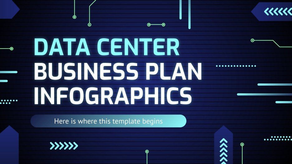 Data Center Business Plan Infographics Template