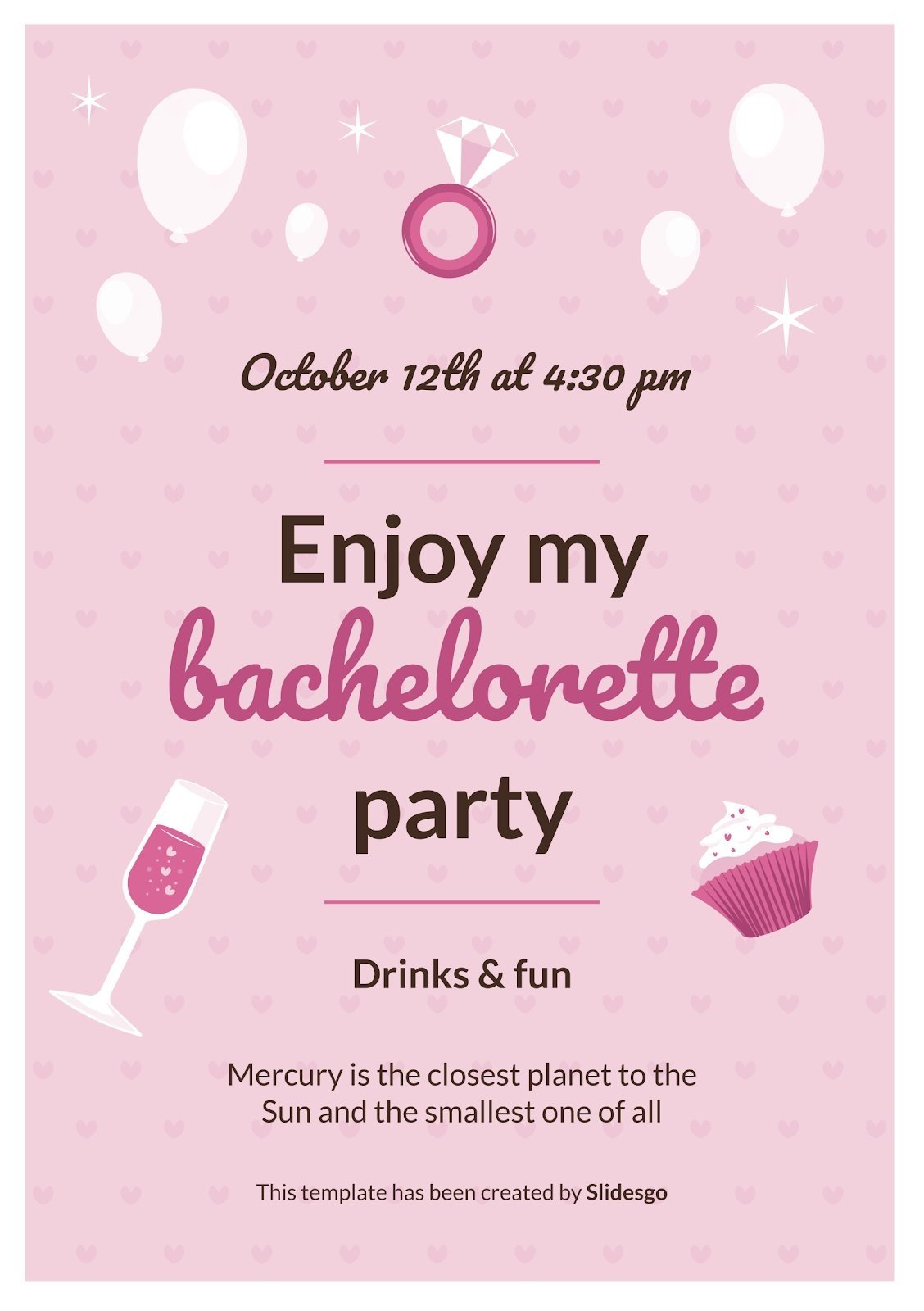 Bachelorette Party Invitation Template