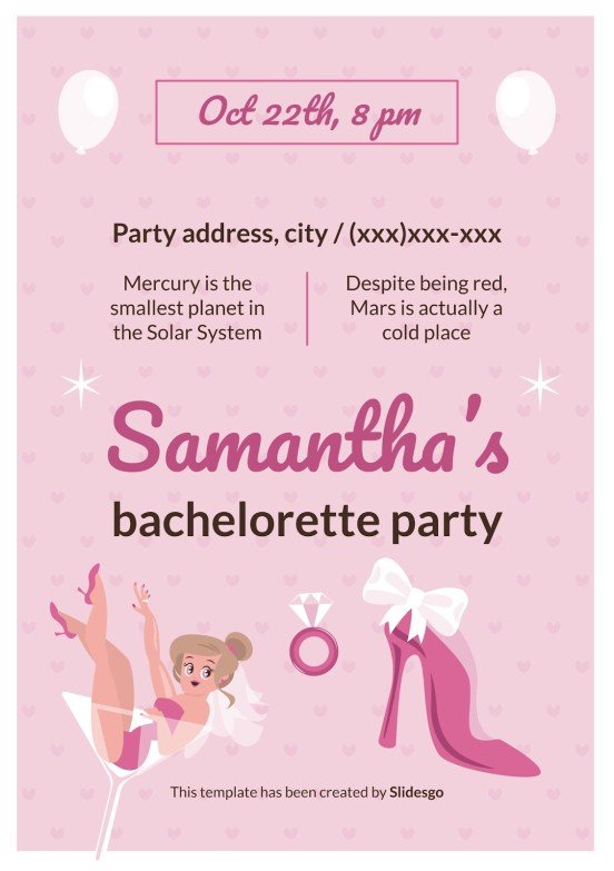 Bachelorette Party Invitation Template