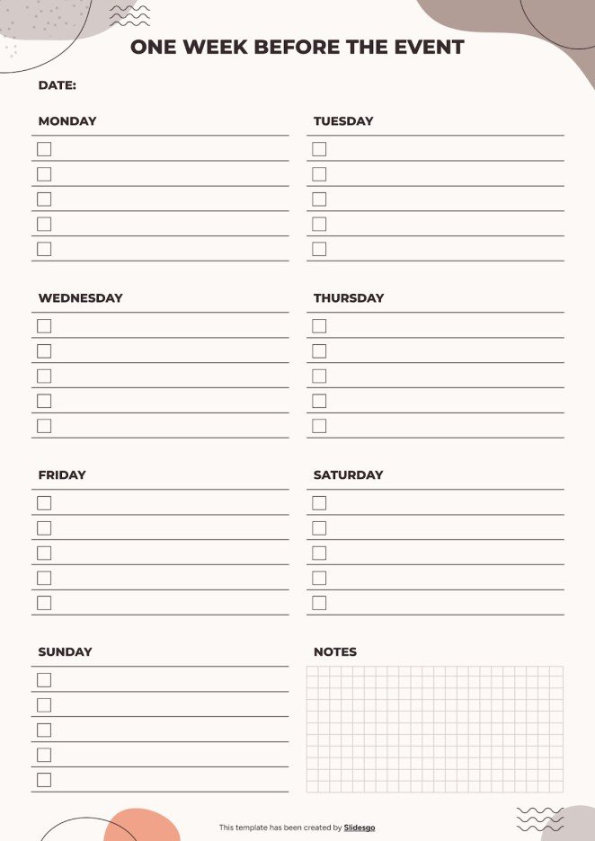 Event Agenda Template