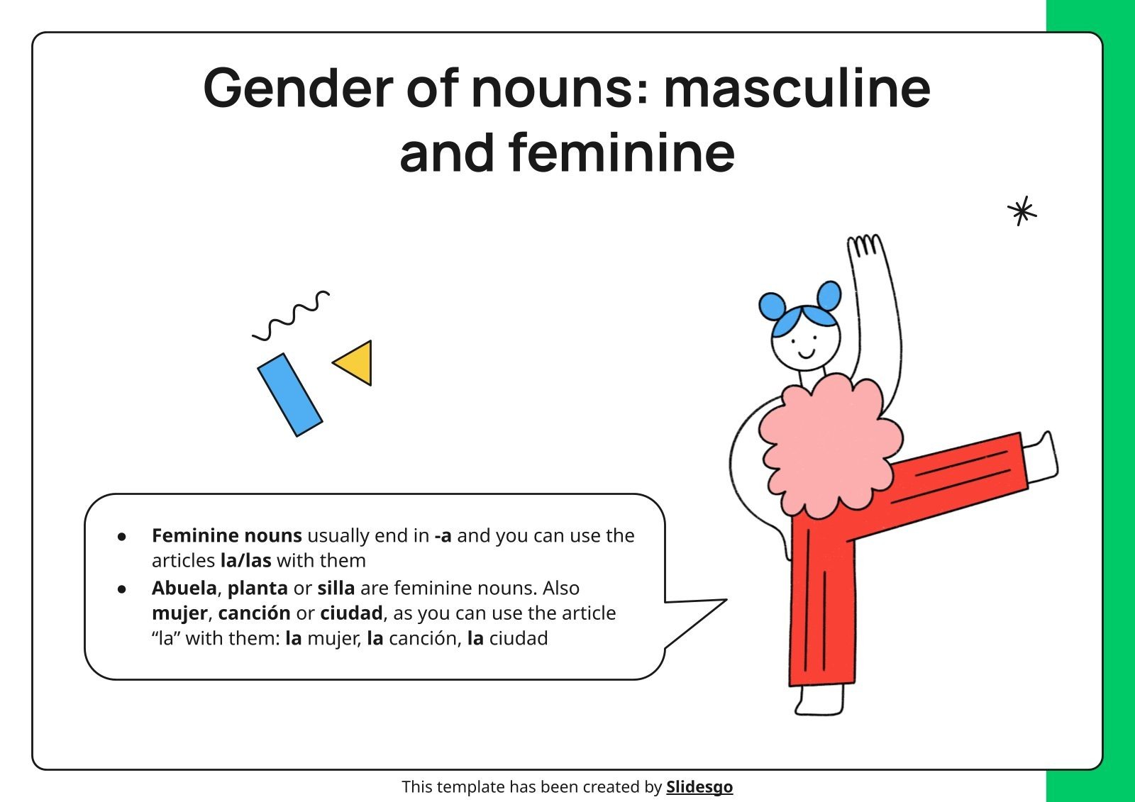 GBL: The Noun - Spanish Class | Google Slides & PPT