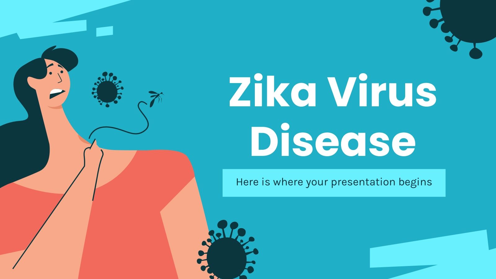 Modelos grátis sobre vírus para o Google Slides e PowerPoint