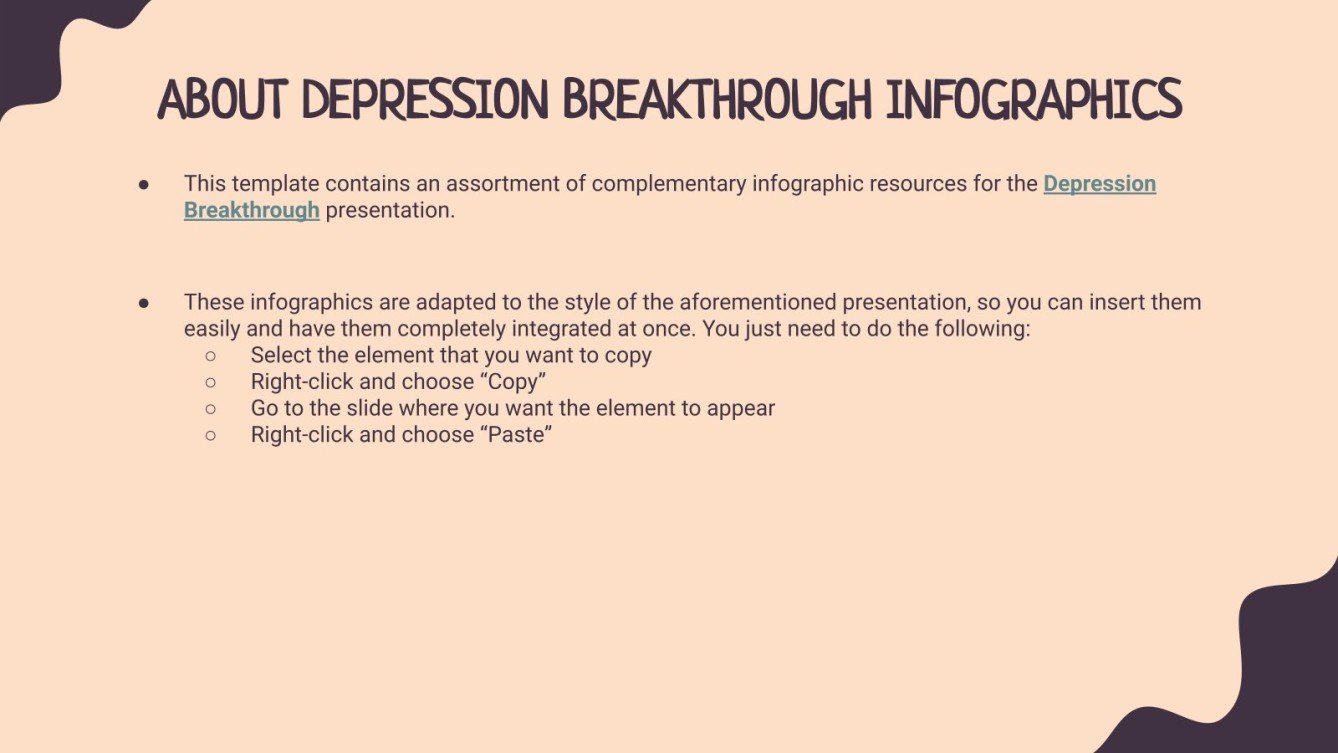 Depression Breakthrough Infographics Template