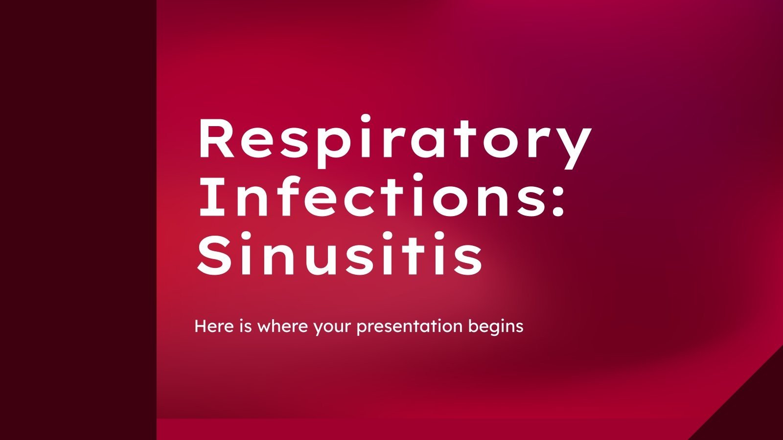 Respiratory Infections: Sinusitis Presentation