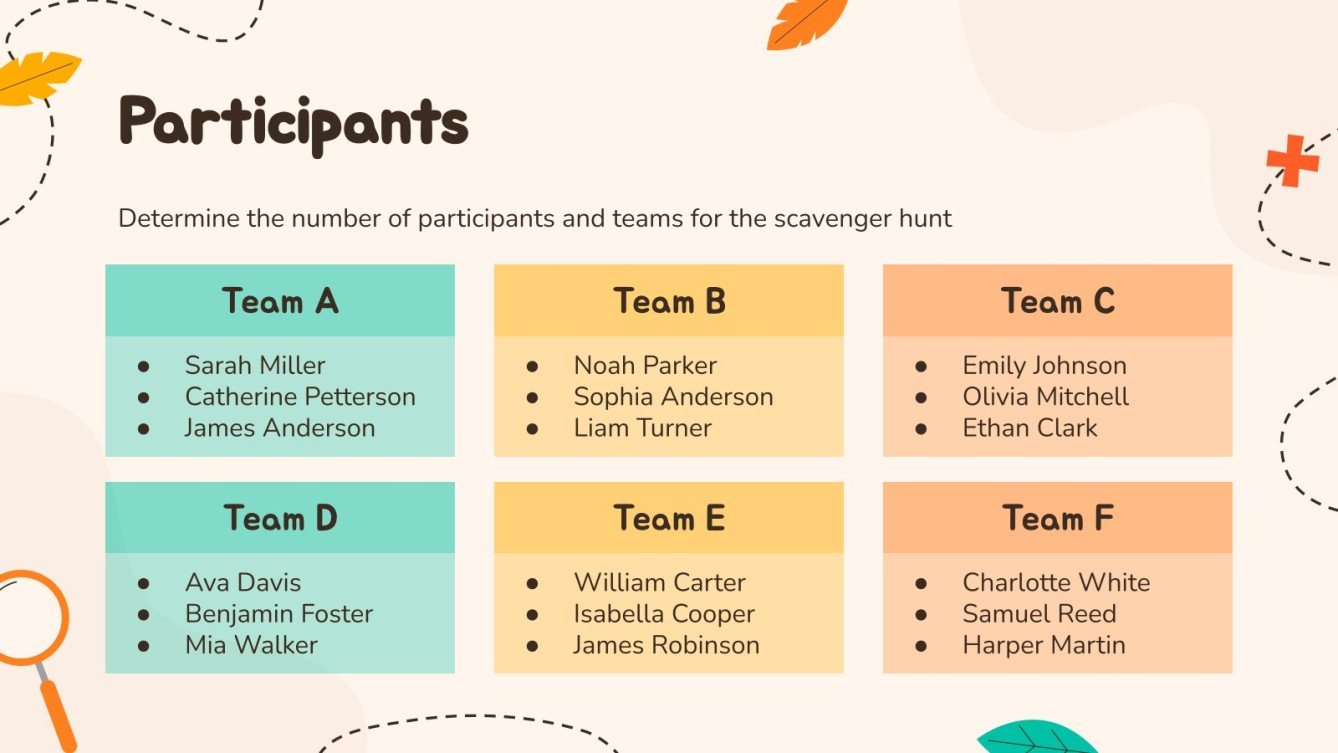 Scavenger Hunt for Kids Presentation