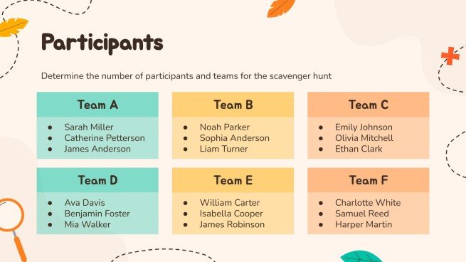 Scavenger Hunt for Kids Presentation