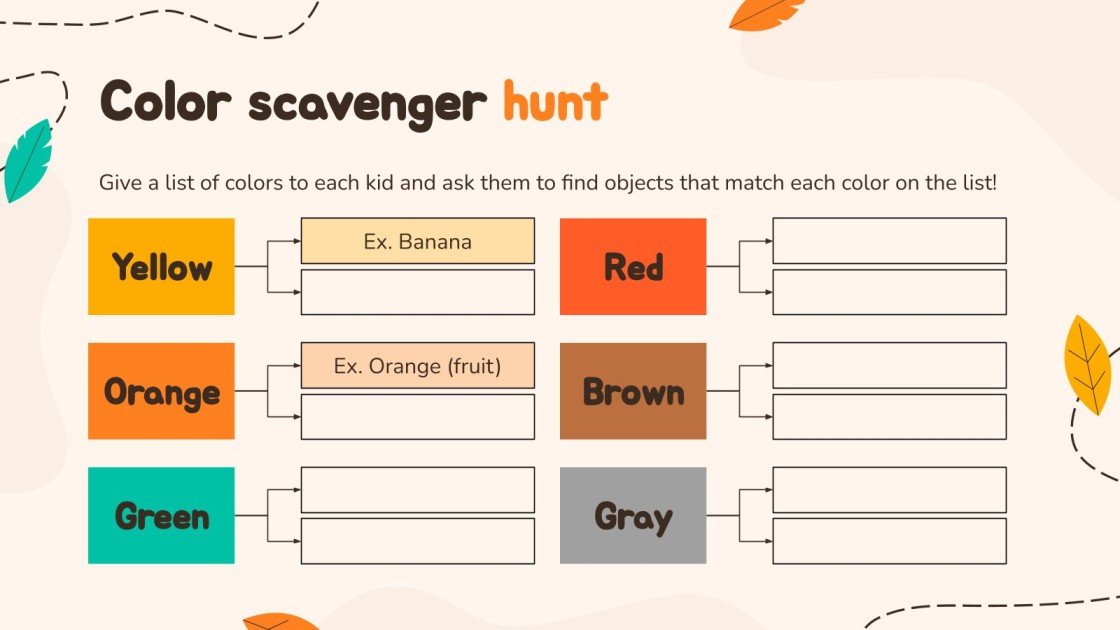 Scavenger Hunt for Kids Presentation