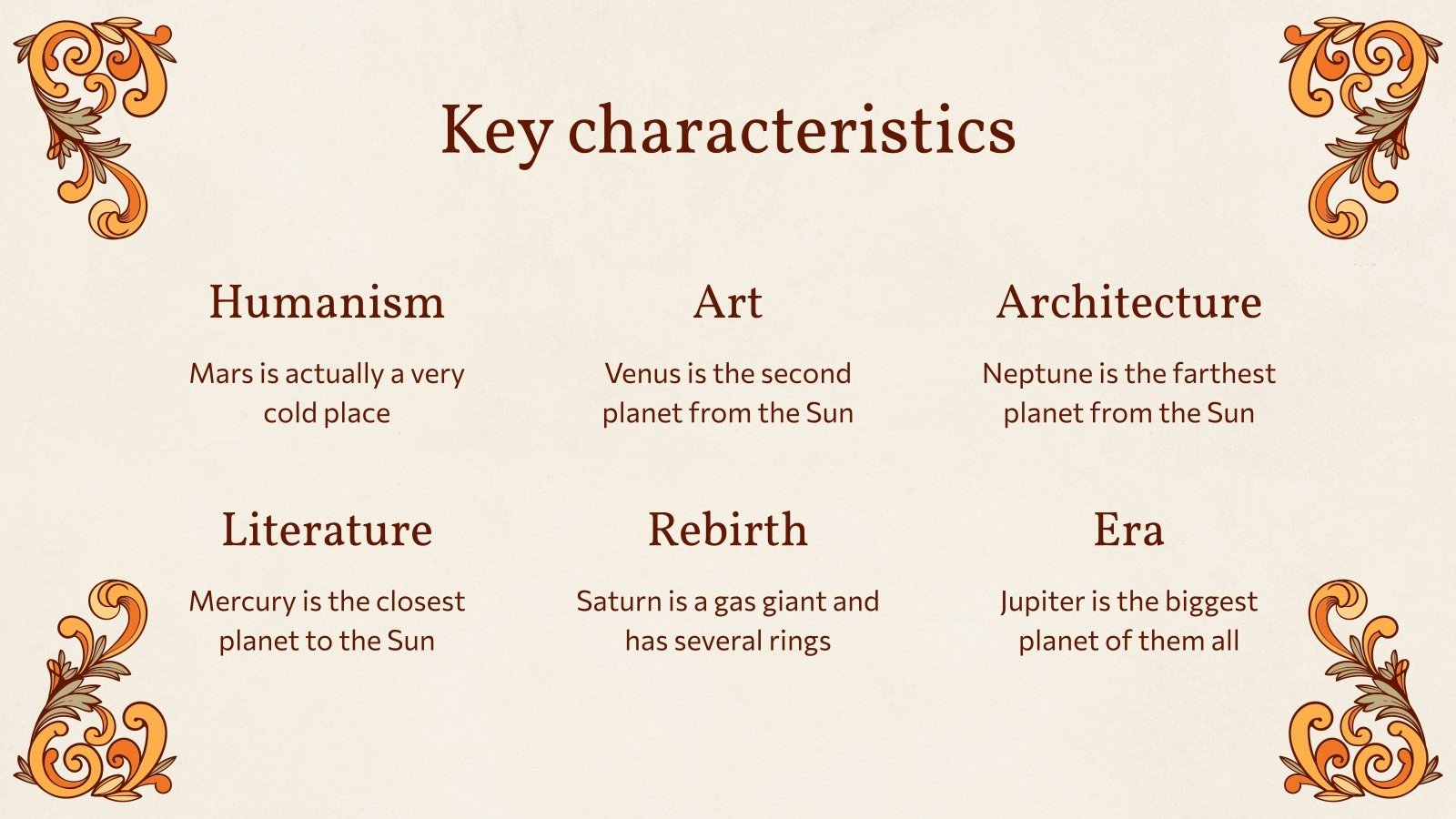The Period of Renaissance and Reformation - 9th Grade