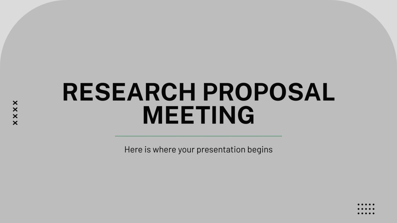 Research Proposal Meeting Presentation
