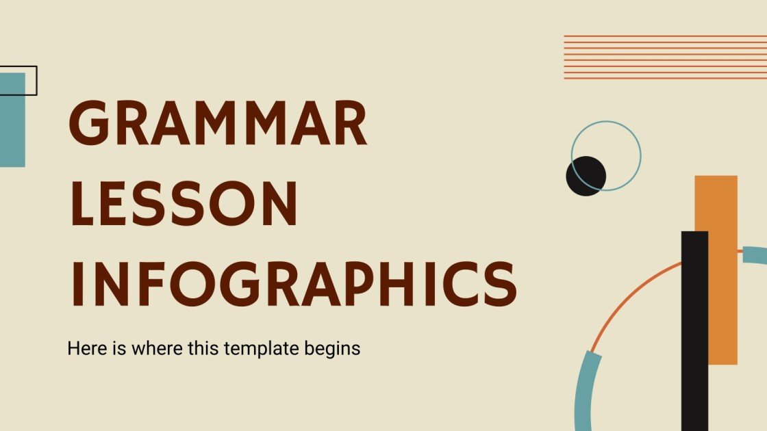 Grammar Lesson Infographics Template