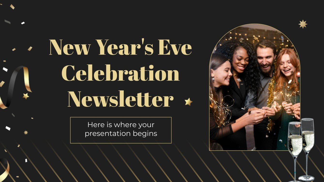 New Year's Eve Celebration Newsletter Presentation