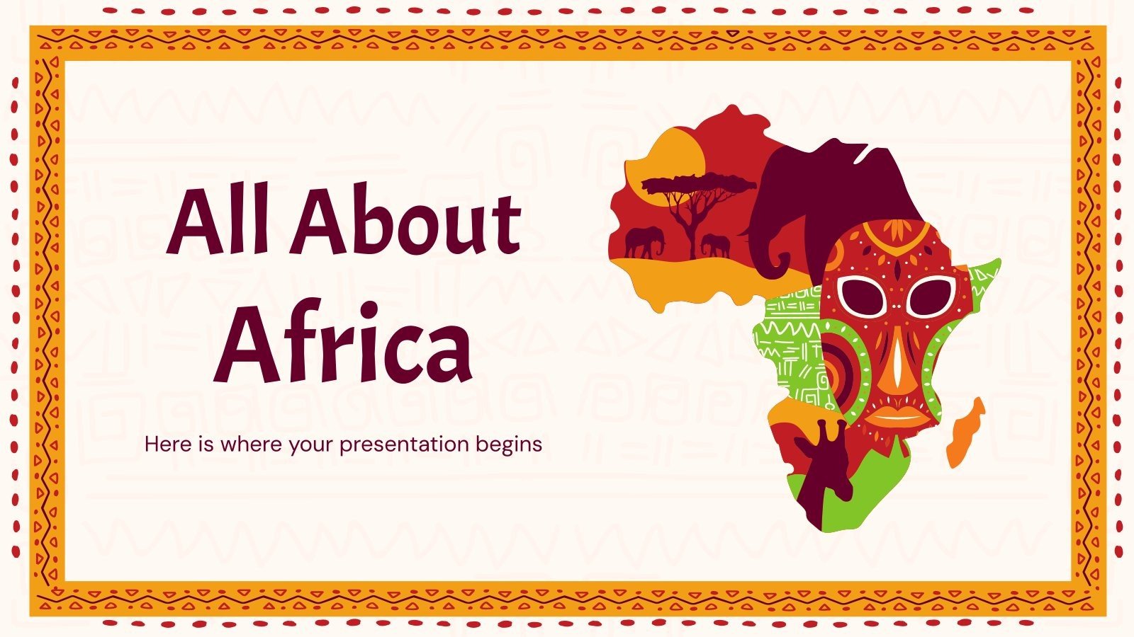 Plantillas gratis sobre África para Google Slides y PowerPoint
