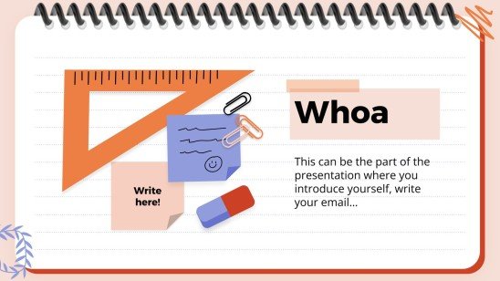 Academic Notebook Theme for College Presentation