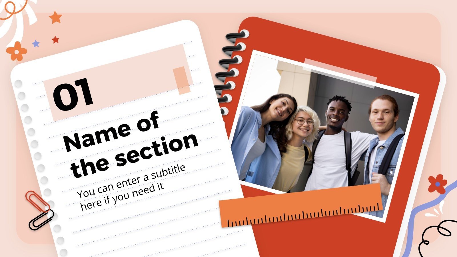 Academic Notebook Theme for College Presentation