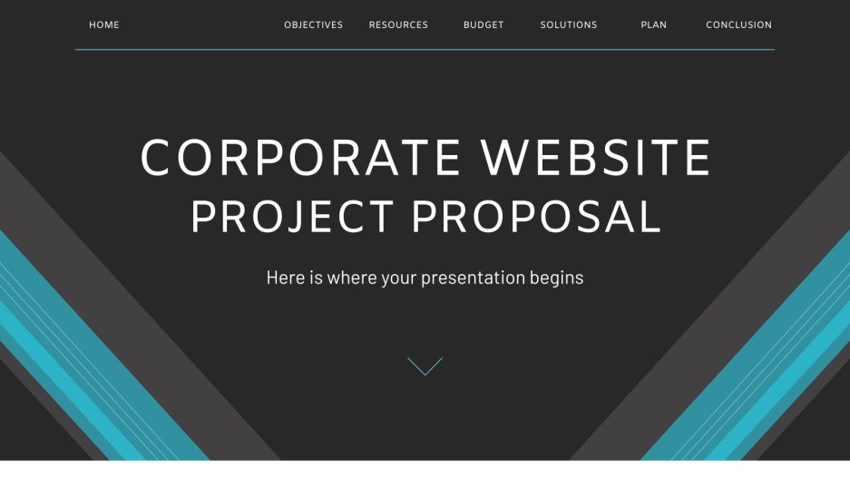 Corporate Website Project Proposal Presentation