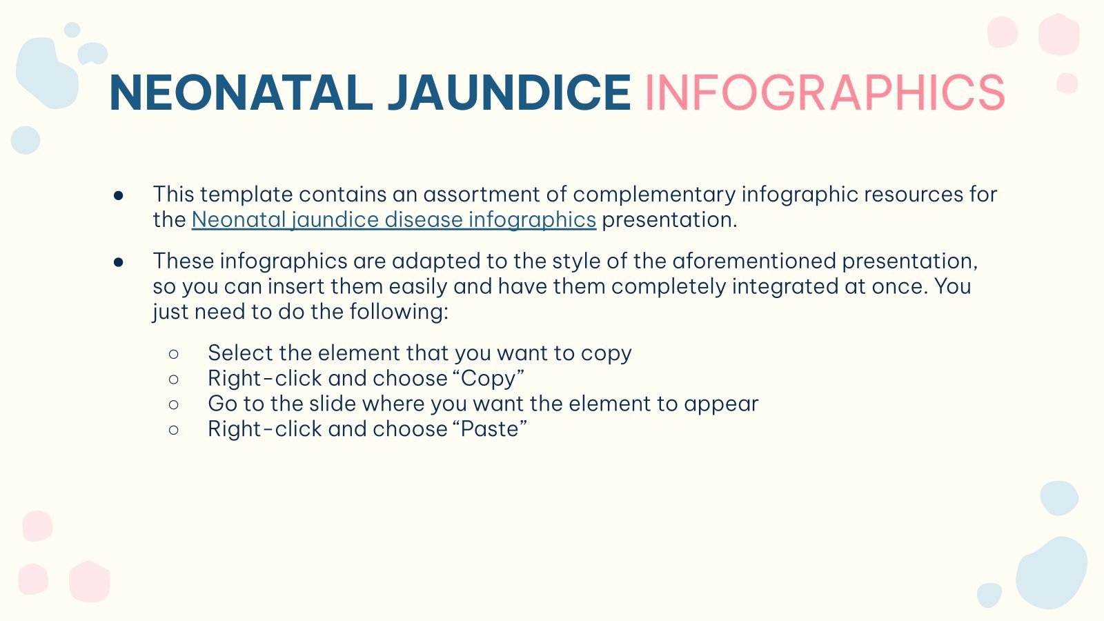 Neonatal Jaundice Disease Infographics Template