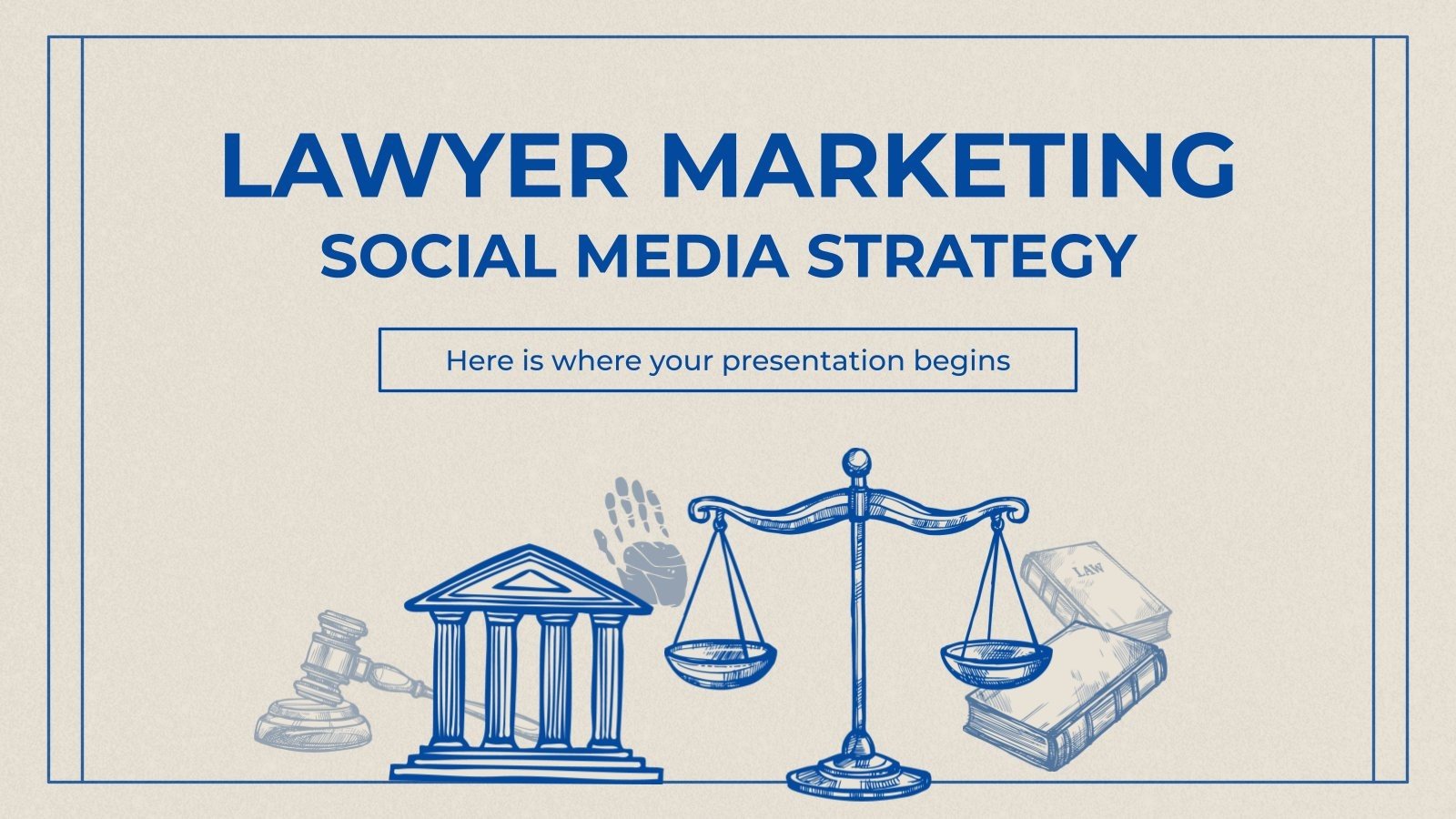 Lawyer Marketing Social Media Strategy | Google Slides