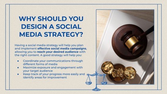 Lawyer Marketing Social Media Strategy | Google Slides