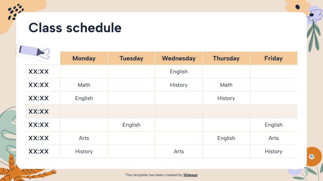 Pastel Palette Class Planner Template