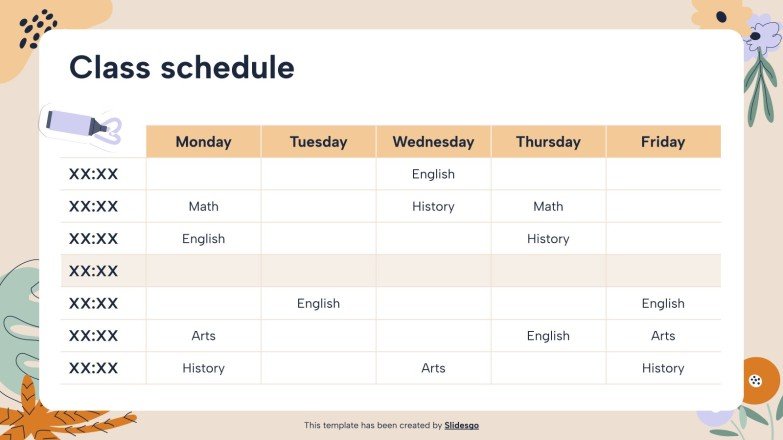 Pastel Palette Class Planner Template