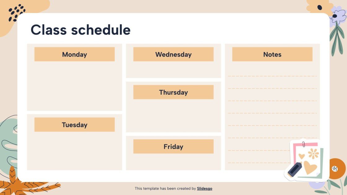 Pastel Palette Class Planner Template