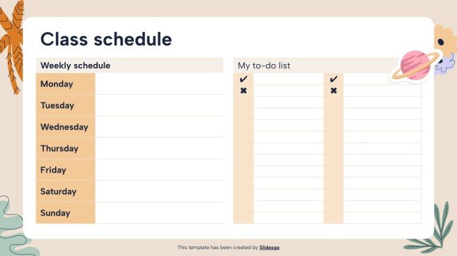 Pastel Palette Class Planner Template