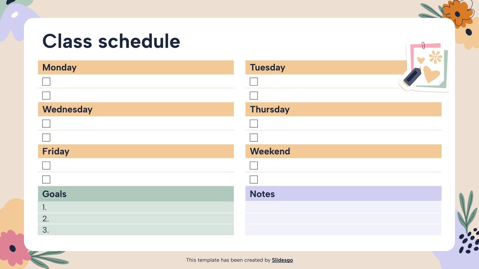 Pastel Palette Class Planner Template