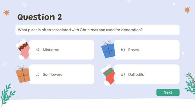 Christmas Quiz Theme Presentation